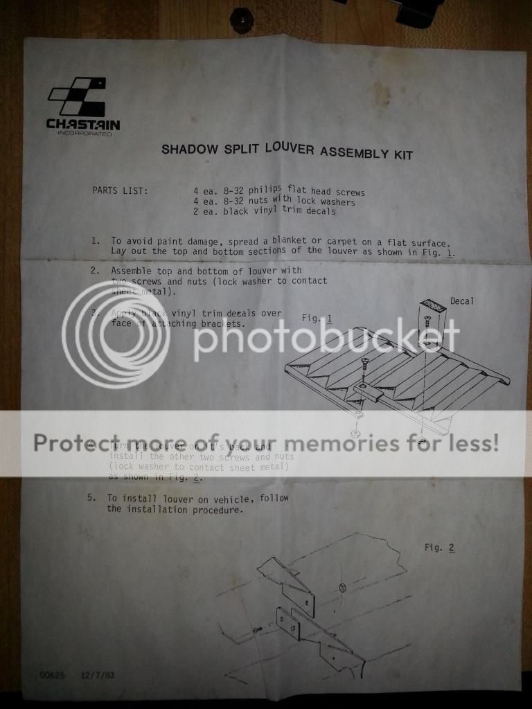 Chastain Shadow Louvers New, Info needed please. | ZCar Forum